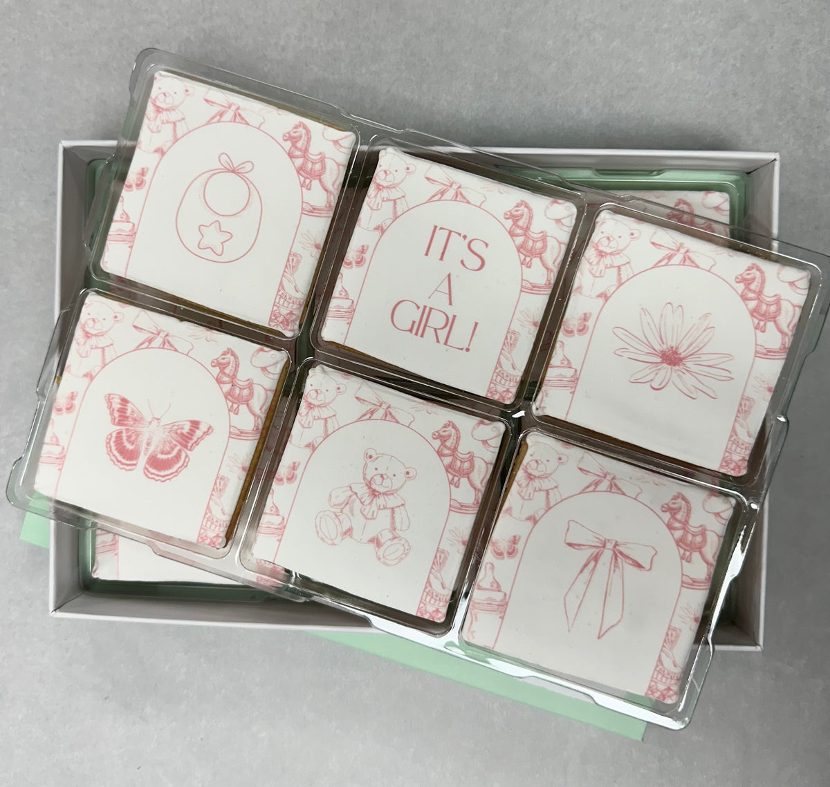 Baby Toile Collection Girl Gift Box – One Smart Cookie